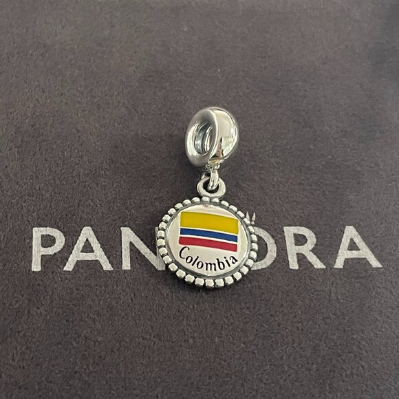 Pandora | Jewelry | Pandora Colombia Flag Exclusive Charm | Poshmark